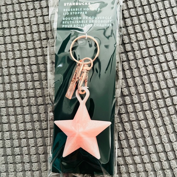 Starbucks | Accessories | New Starbucks Lid Stopper Pink Star | Poshmark